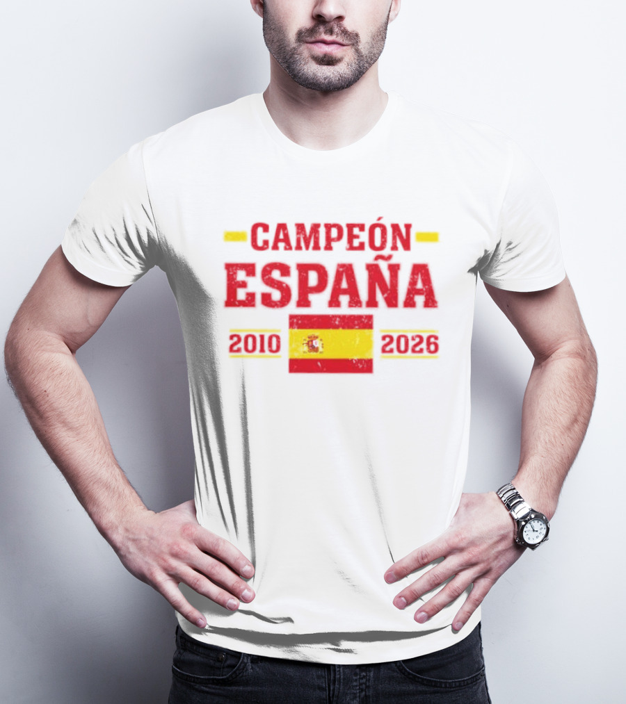 Campeón España 2010 2026 Spanish Flag T-Shirt
