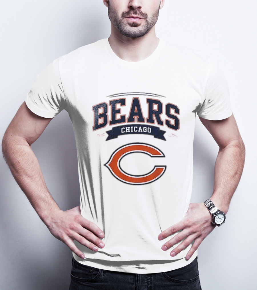 Chicago Bears Ghostface Running Football Holiday Halloween Team Collaboration T-Shirt