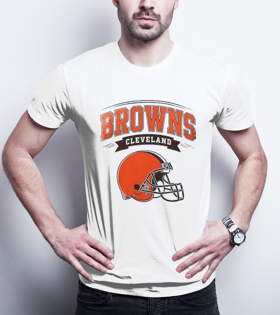Cleveland Browns Ghostface Running Football Collaboration T-Shirt
