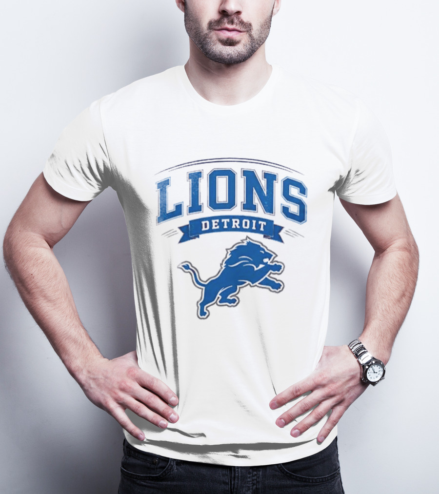 Detroit Lions Ghostface Running Football Fusion T-Shirt