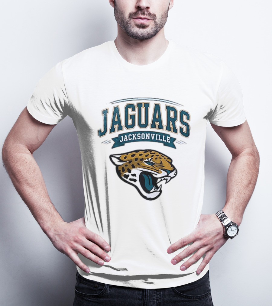 Jacksonville Jaguars Ghostface Running Football Sports Collaboration T-Shirt