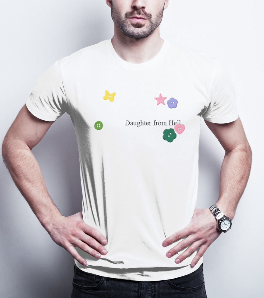 Gracie Abrams Daughter From Hell Buttons Butterfly Star Flower T-Shirt