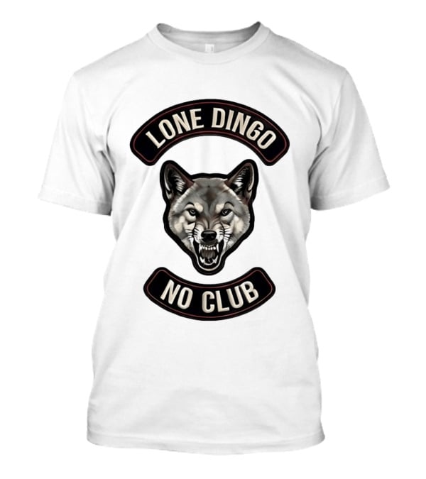 Lone Dingo No Club Wild Wolf Head T-Shirt