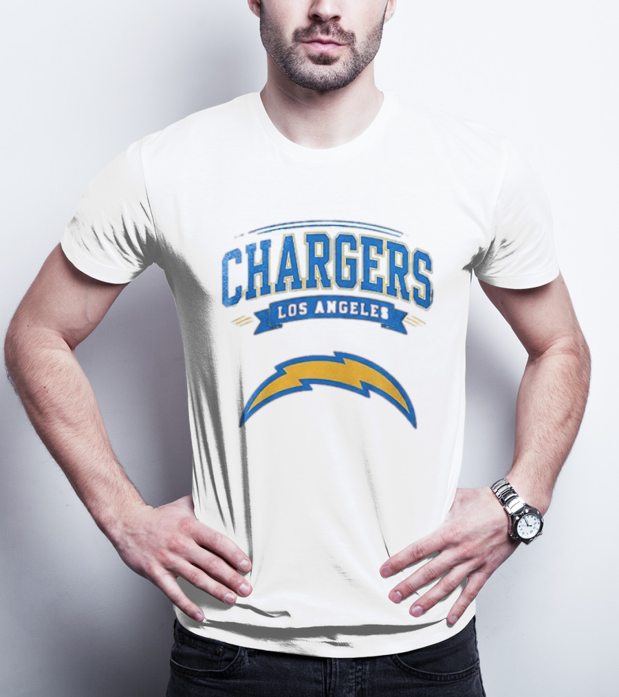 Los Angeles Chargers Ghostface Running Football T-Shirt