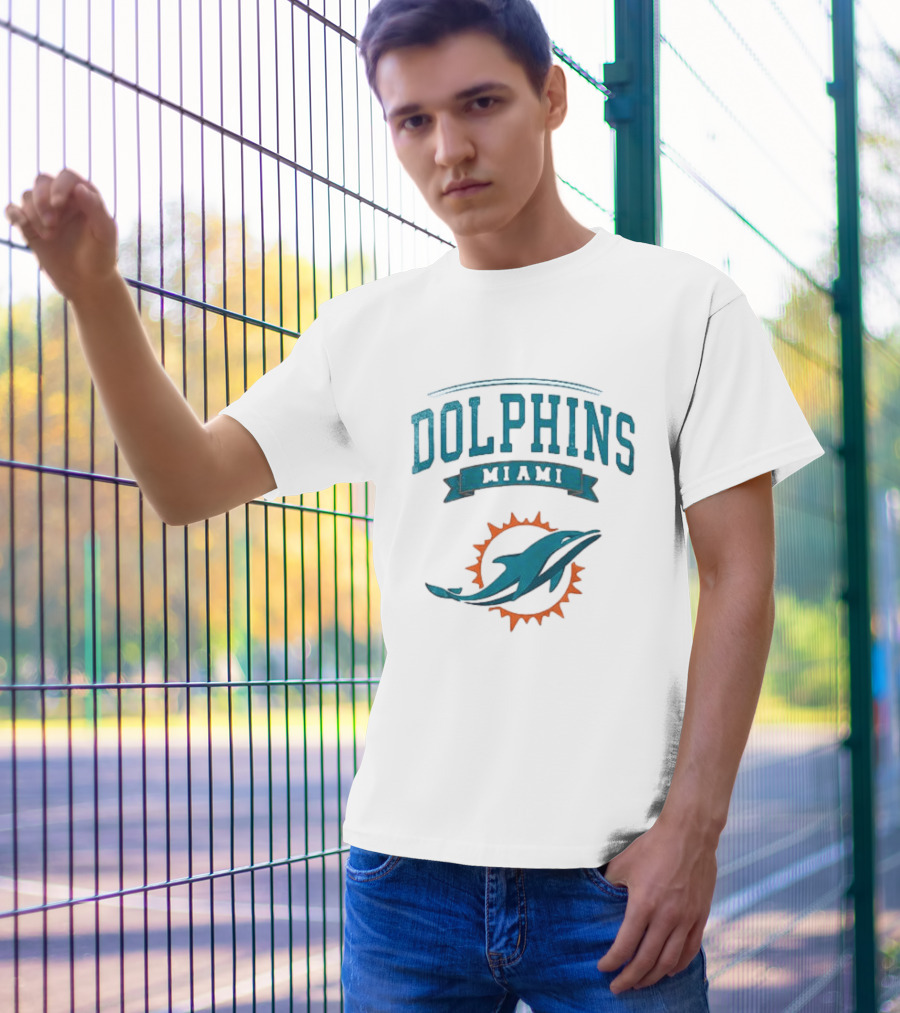 Miami Dolphins Ghostface Running Football Fan T-Shirt