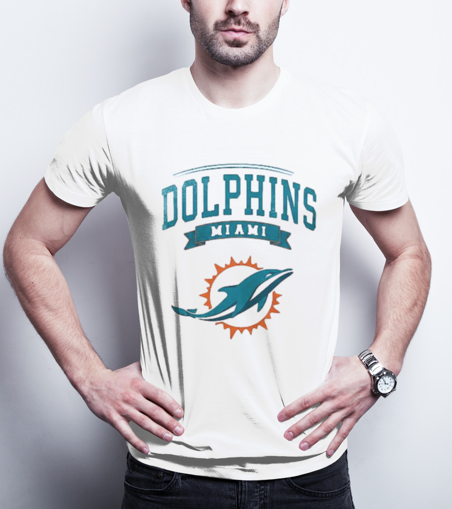 Miami Dolphins Ghostface Running Football Fan T-Shirt