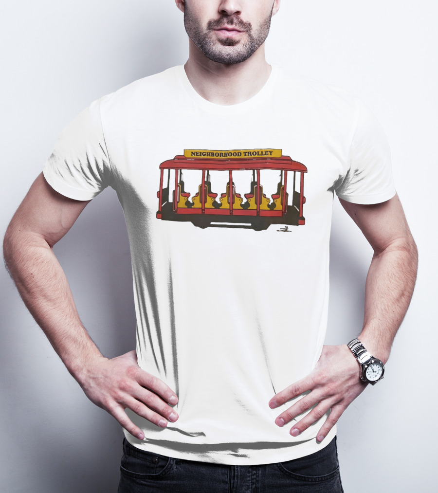 Neighborhood Trolley Mister Rogers' Neighborhood Iconic Red Trolley T-Shirt