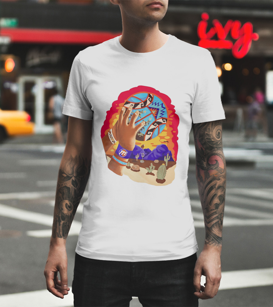 Phoenix Suns Desert Basketball Southwest NBA Cactus Mountain T-Shirt