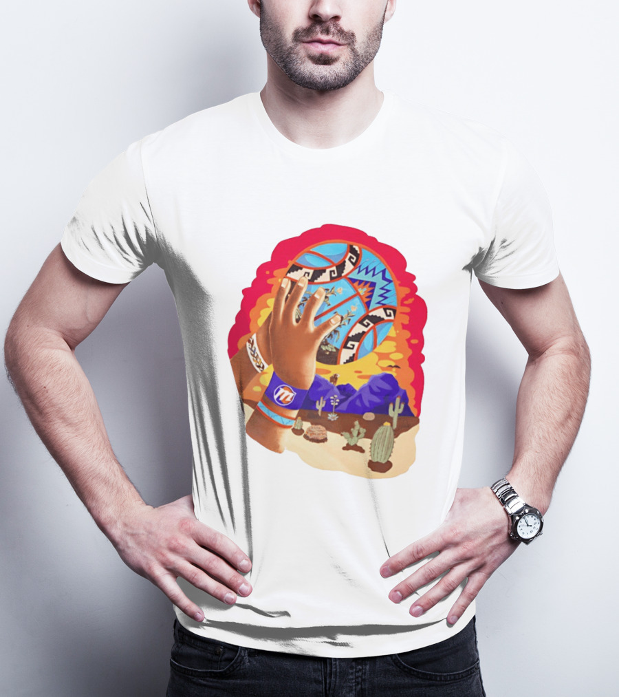 Phoenix Suns Desert Basketball Southwest NBA Cactus Mountain T-Shirt