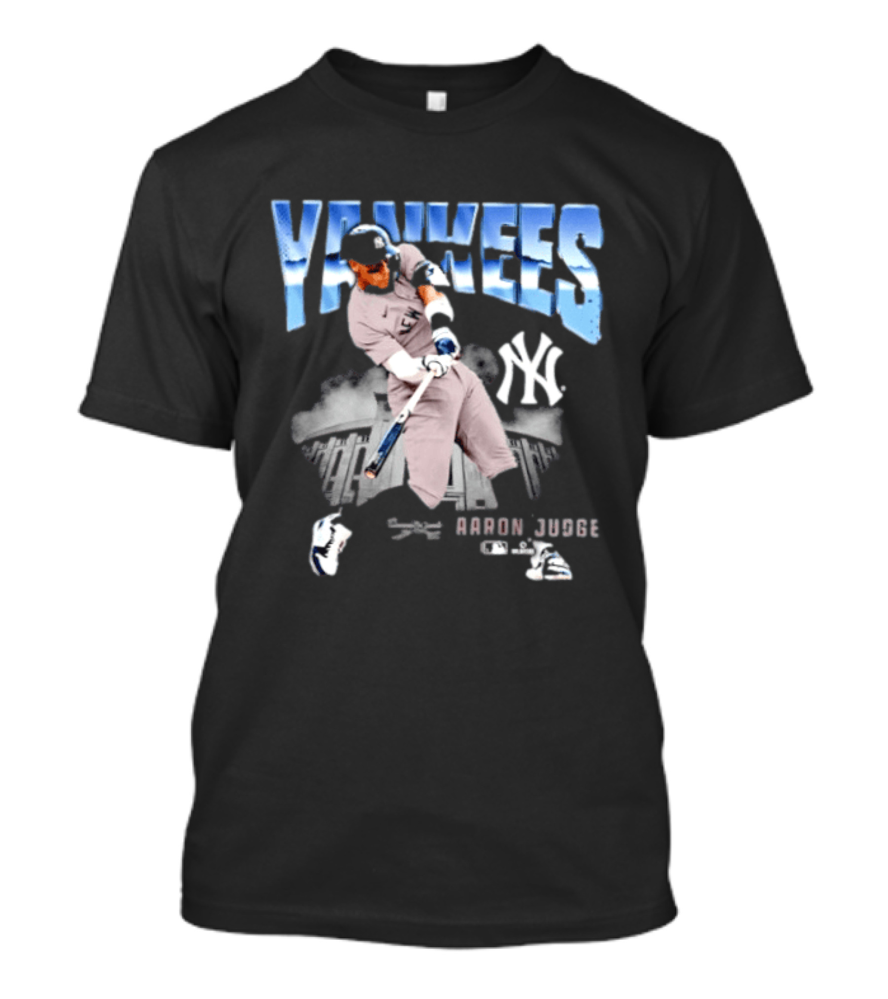 Aaron Judge Yankees New York MLB Player Yankees Stadium Scene T-Shirt