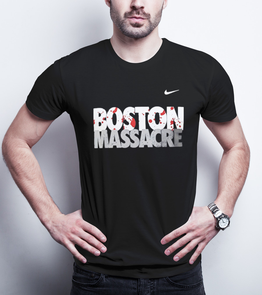 Boston Massacre Nike Blood Splatter T-Shirt