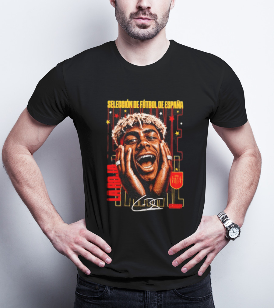 Lamine Yamal Selección De Fútbol De España La Roja Starboy Iconic Footballer España Celebration T-Shirt