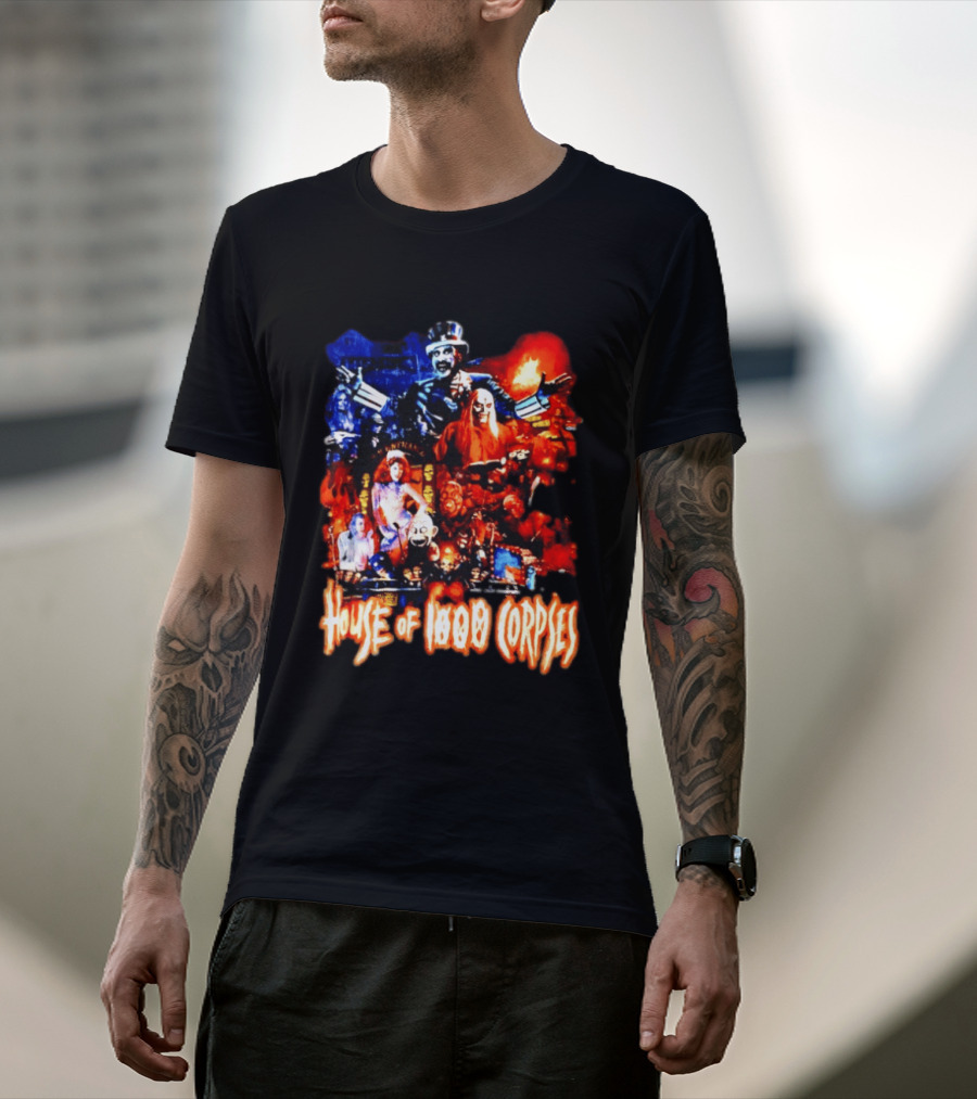House Of 1000 Corpses Rob Zombie Horror Movie Captain Spaulding T-Shirt