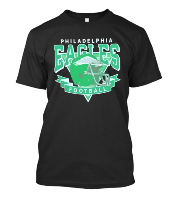 Philadelphia Eagles Helmet Vintage Style Football Fan Gear T-Shirt