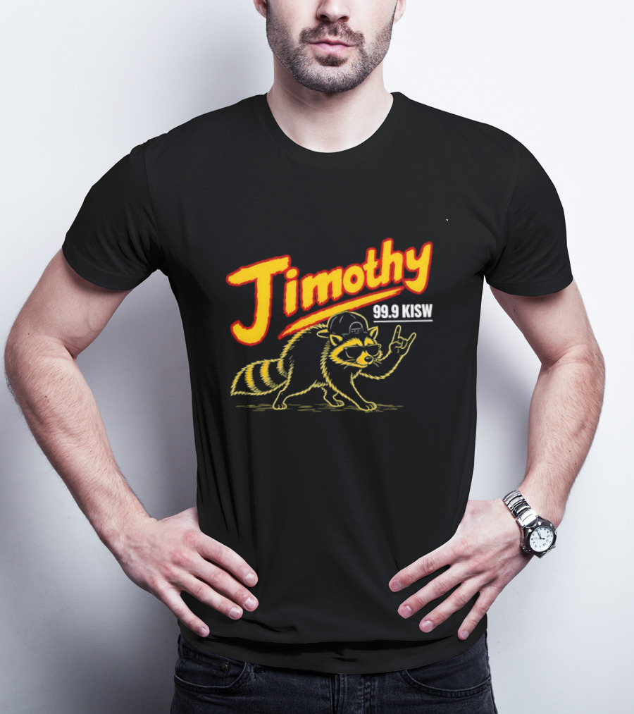 Jimothy 99.9 KISW Raccoon Rock Seattle Radio T-Shirt