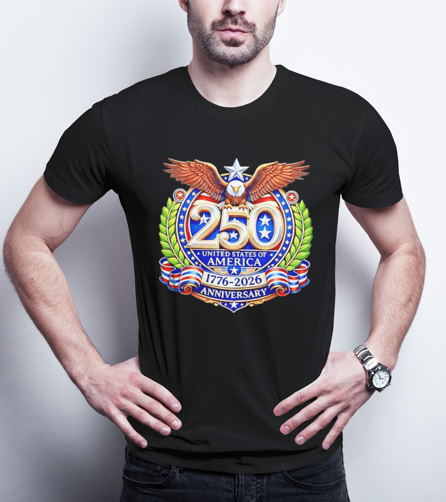 250th Anniversary United States Of America 1776 2026 Eagle T-Shirt