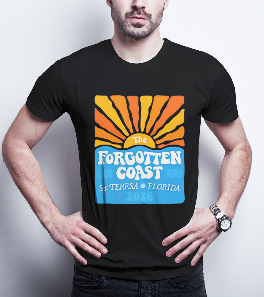 The Forgotten Coast St Teresa Florida 2026 Sunset Waves T-Shirt