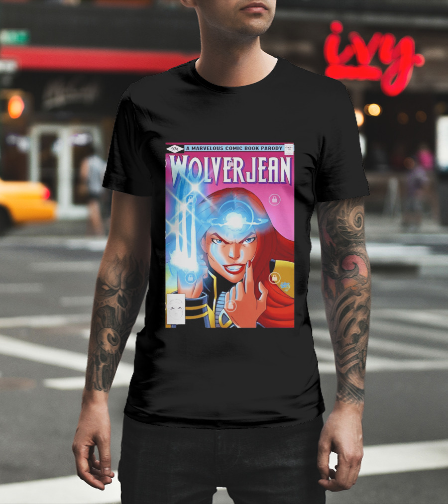Wolverjean A Marvelous Comic Book Parody Cover 97 Cents T-Shirt