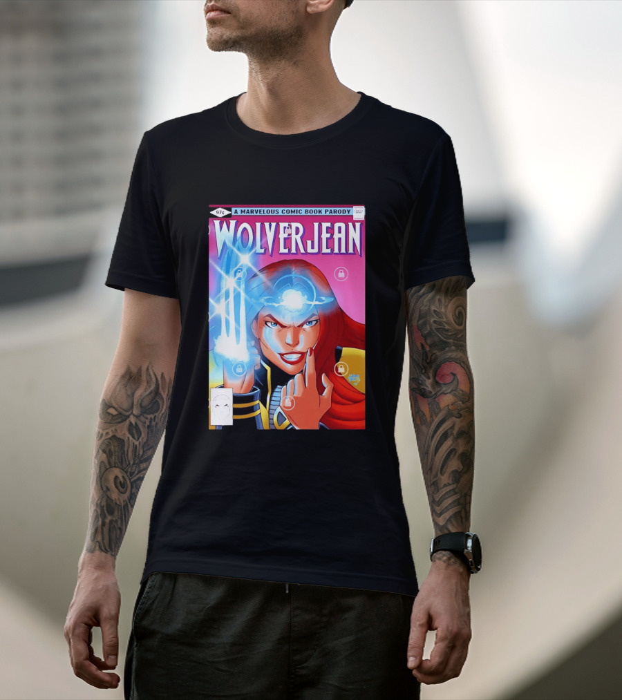 Wolverjean A Marvelous Comic Book Parody Cover 97 Cents T-Shirt