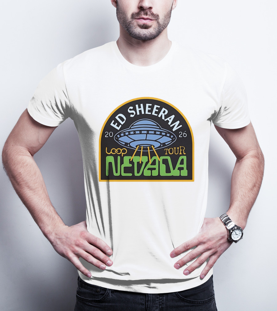 Ed Sheeran 2026 Nevada Loop Tour UFO T-Shirt
