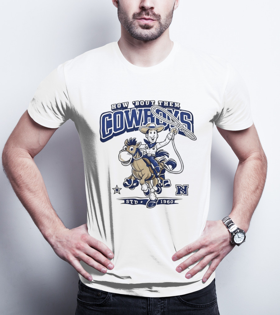 How 'Bout Them Cowboys Woody Riding Horse Howdy Partner Adventure T-Shirt