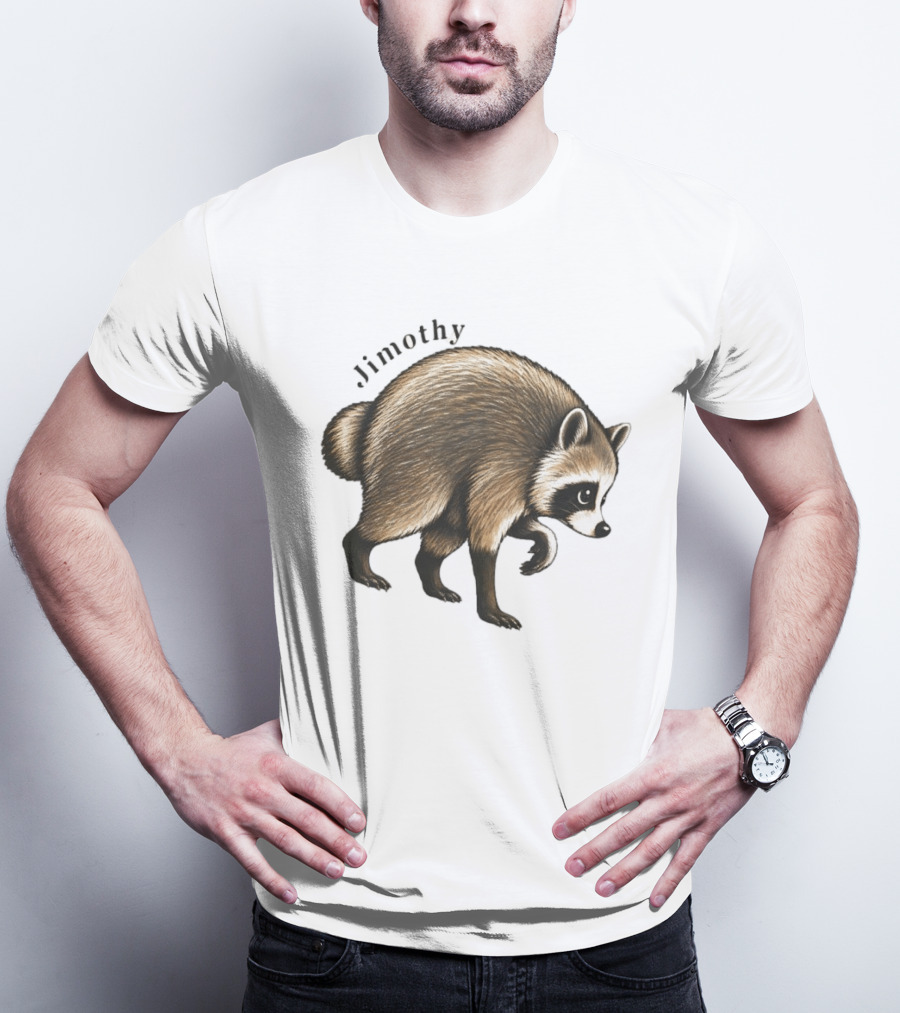 Jimothy Raccoon Seattle Ballard Walking Raccoon T-Shirt