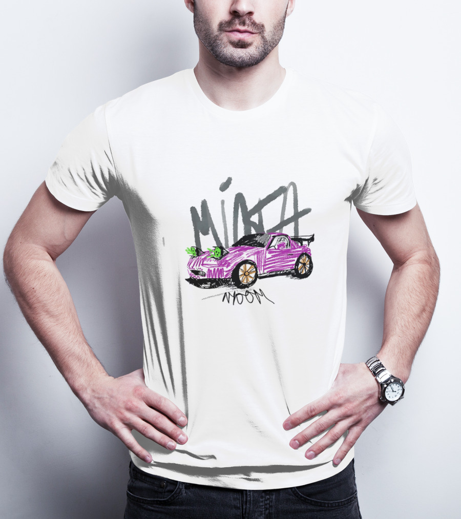 Mazda Miata JDM Childish Scribble Car Artwork NOOM T-Shirt