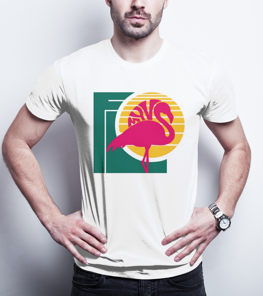 Move Flamingo Sunset Tropical FNS T-Shirt