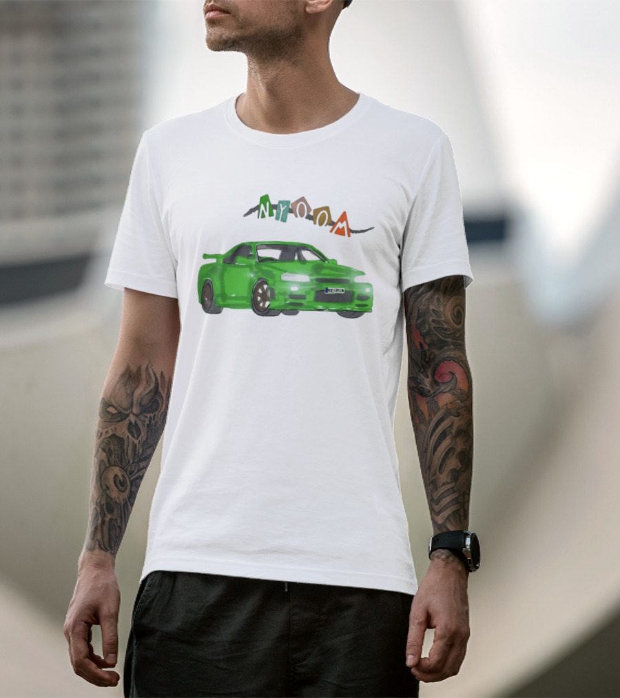 Nissan Skyline R34 GTR Nyoom JDM Drift Car Fan T-Shirt