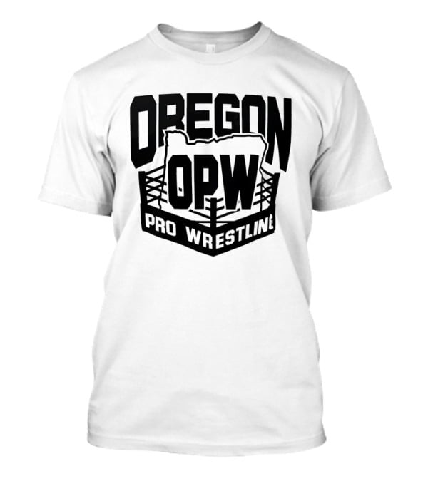 Oregon OPW Pro Wrestling Ring Map T-Shirt