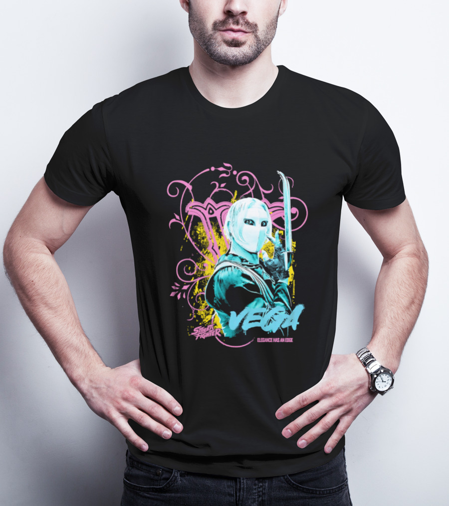 Fighter Vega Elegance Has An Edge Streetwear Warrior T-Shirt