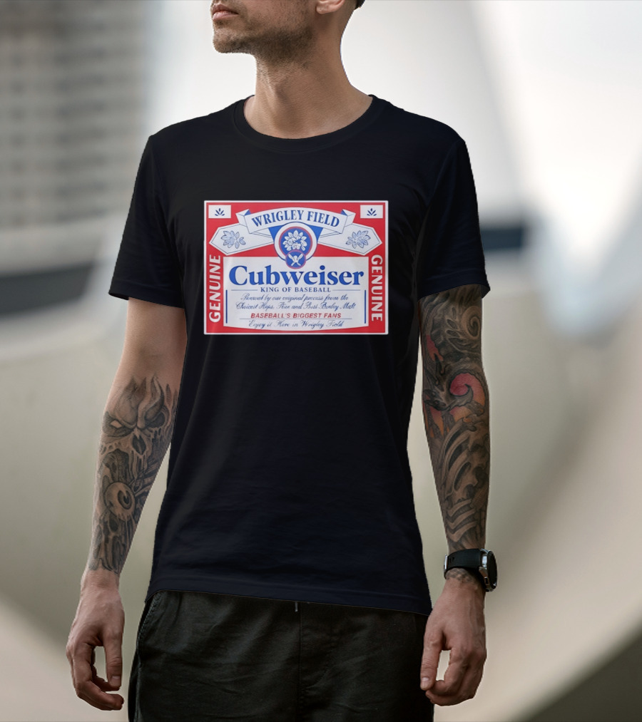 Wrigley Field Cubweiser Genuine Baseball's Biggest Fans T-Shirt