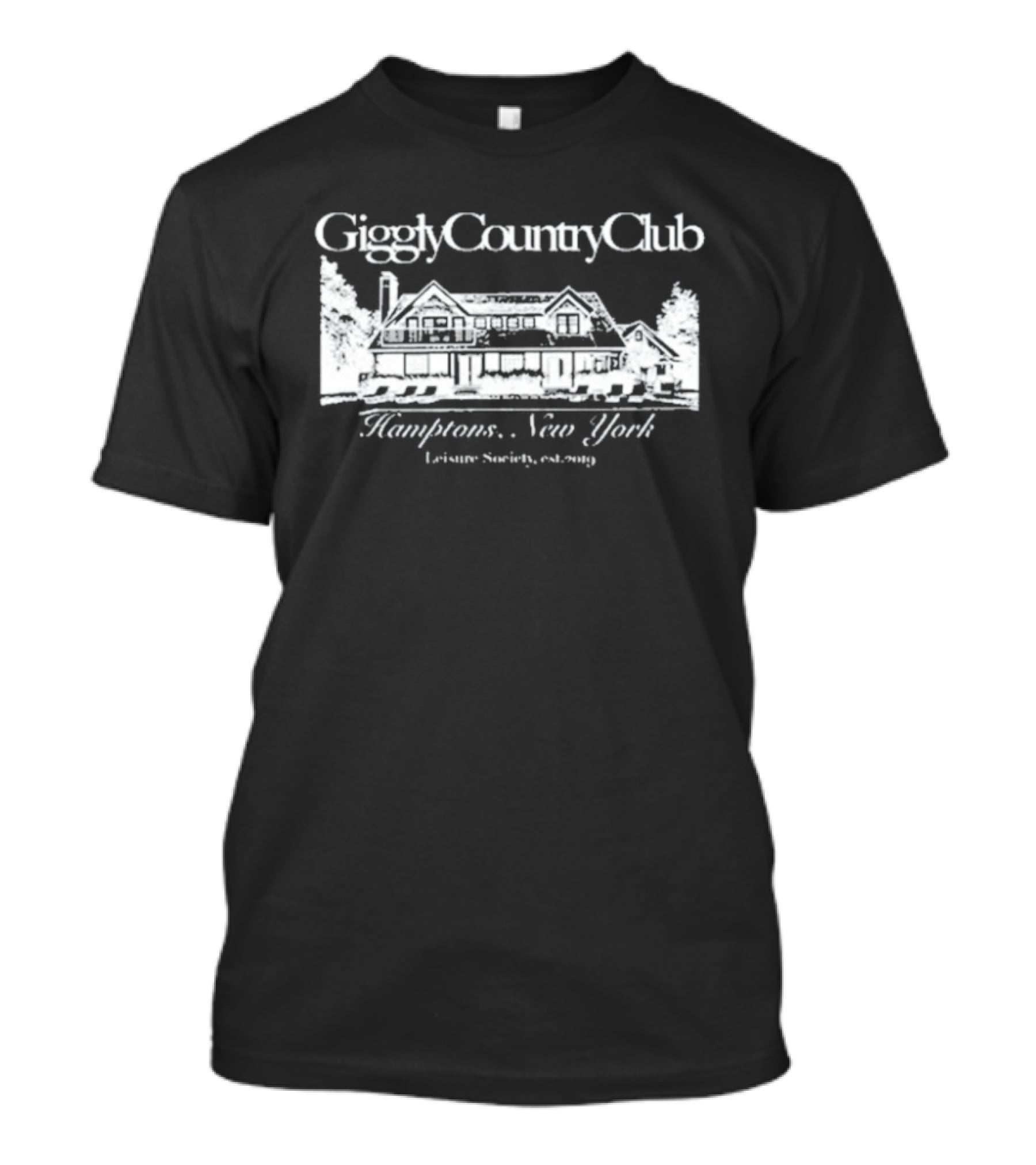Giggly Country Club Hamptons New York Leisure Society Est 2019 T-Shirt