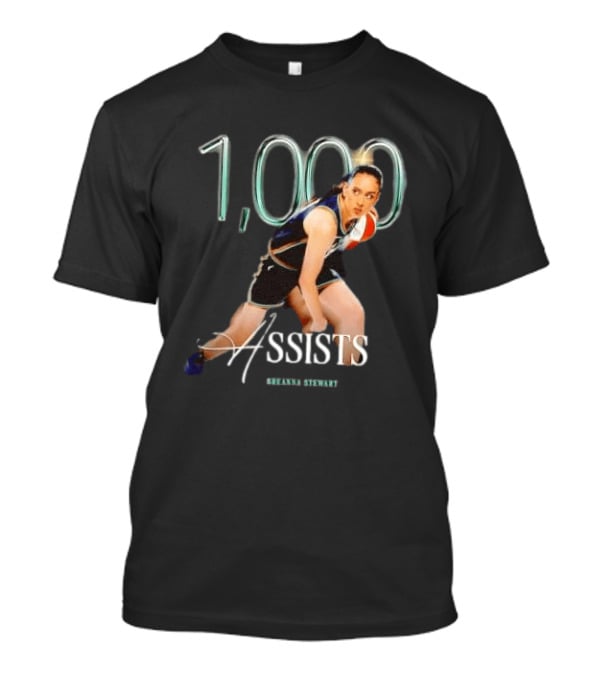 Breanna Stewart 1000 Assists Milestone New York Liberty Basketball Star T-Shirt