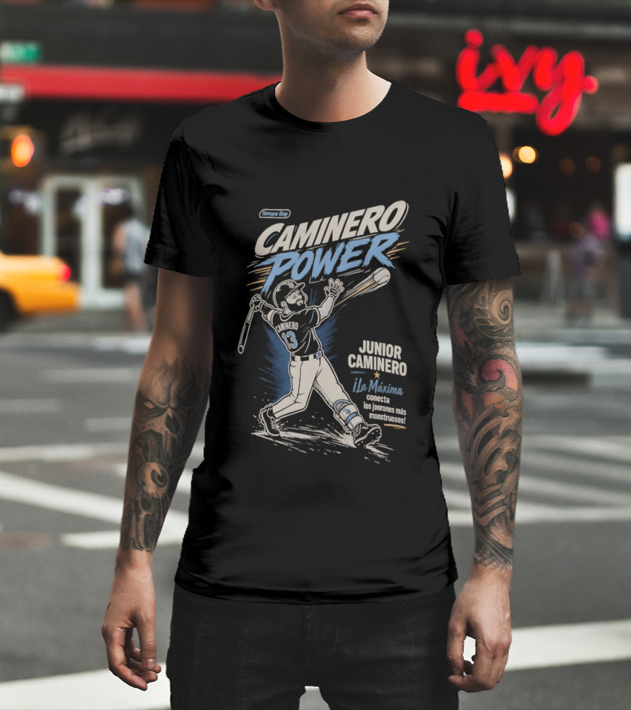 Caminero Power Junior Caminero La Máquina Maximum Home Run T-Shirt