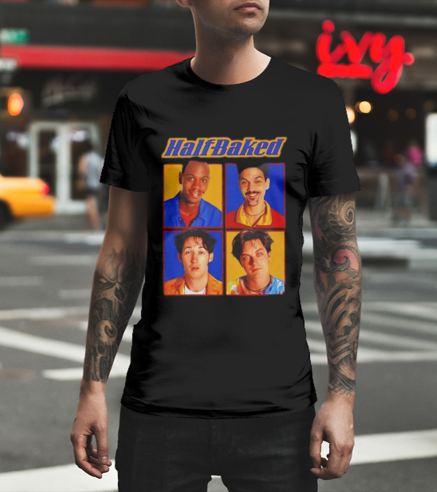 Half Baked Movie Characters Block T-Shirt