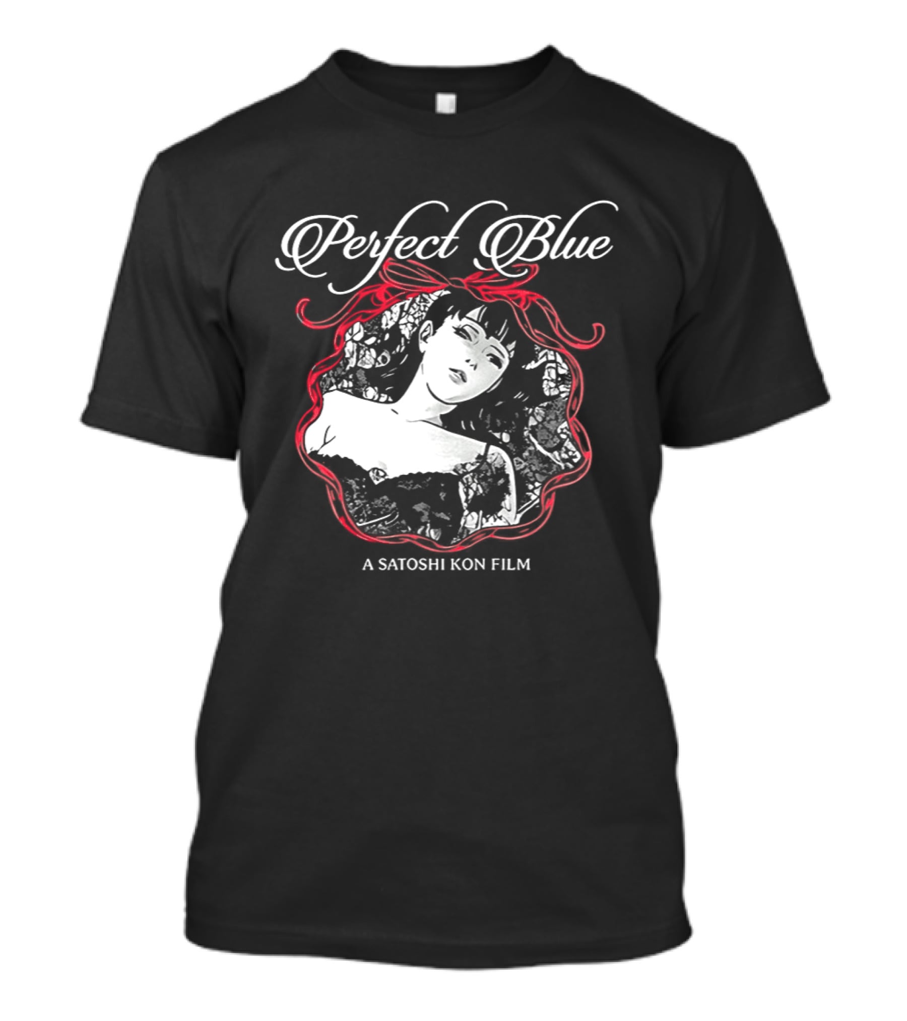 Perfect Blue A Satoshi Kon Film Bold Red Ribbon Frame T-Shirt