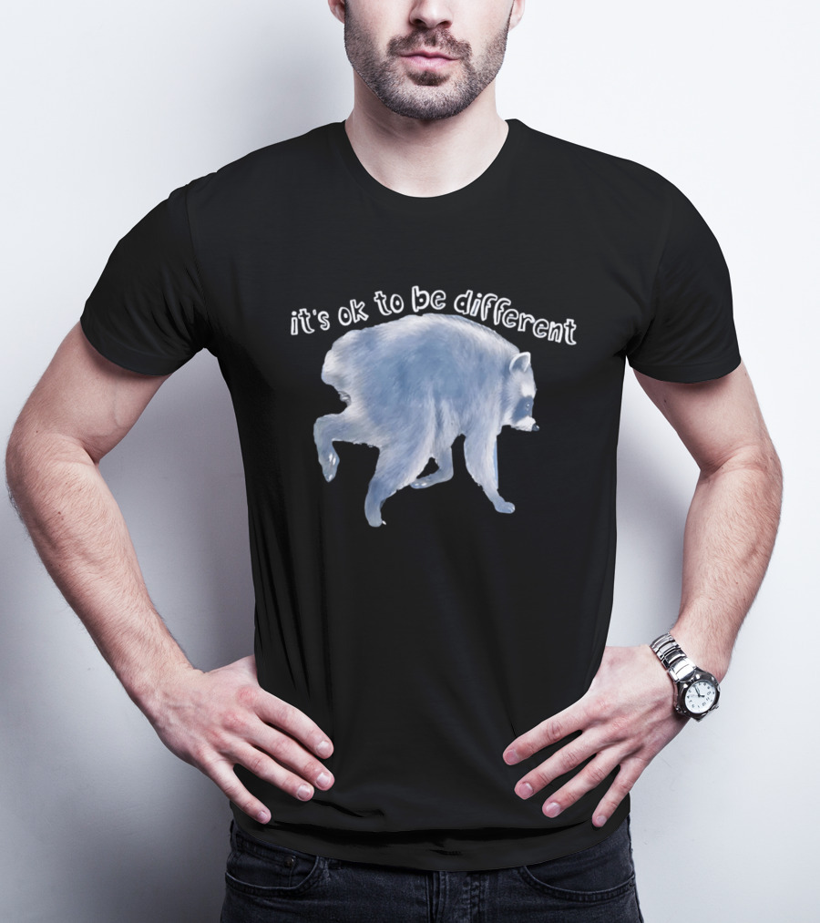 It's OK To Be Different Jimothy Raccoon T-Shirt