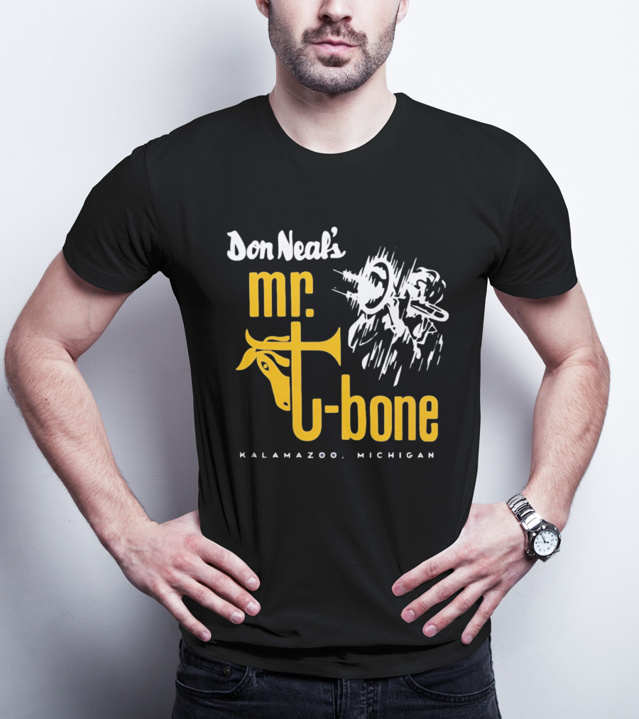 Don Neal's Mr Bone Kalamazoo Michigan Trombone T-Shirt