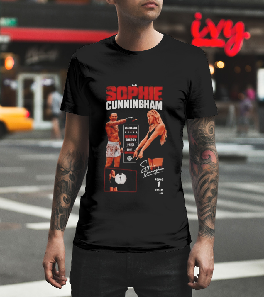 Sophie Cunningham Energy Juice UFC 329 Ring Girl T-Shirt