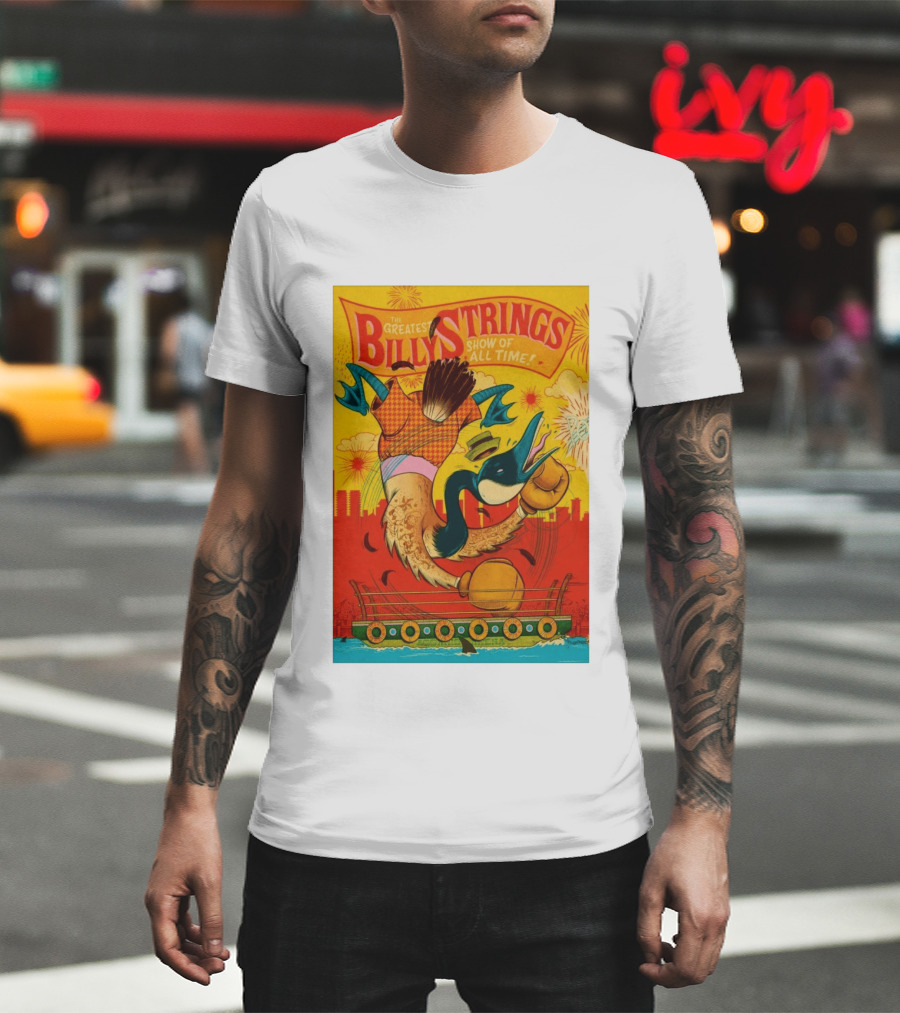 Billy Strings Boston MA July 21 2026 Greatest Show Of All Time Boxing Duck With Gloves T-Shirt
