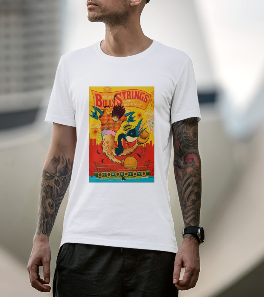 Billy Strings Boston MA July 21 2026 Greatest Show Of All Time Boxing Duck With Gloves T-Shirt