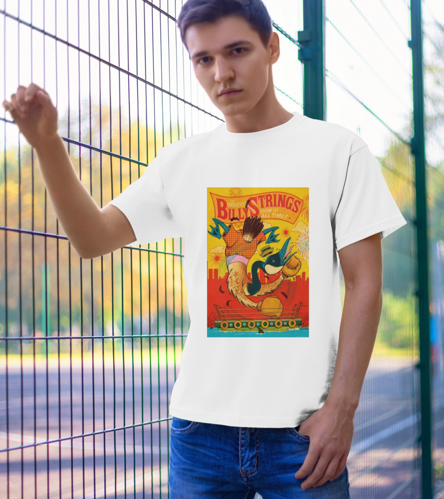 Billy Strings Boston MA July 21 2026 Greatest Show Of All Time Boxing Duck With Gloves T-Shirt