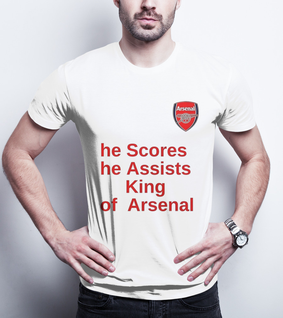 B﻿ukayo Saka He Scores He Assists King Of Arsenal T-Shirt