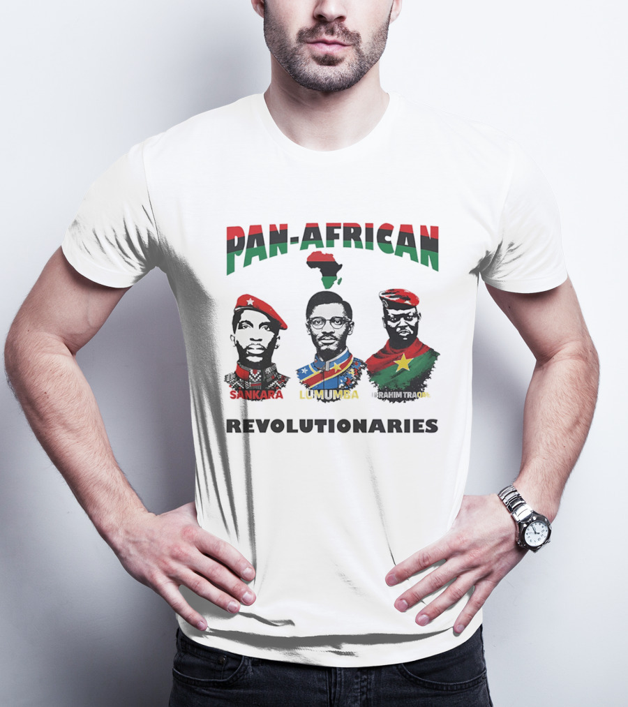 Pan African Revolutionaries Sankara Lumumba Ibrahim Traoré T-Shirt