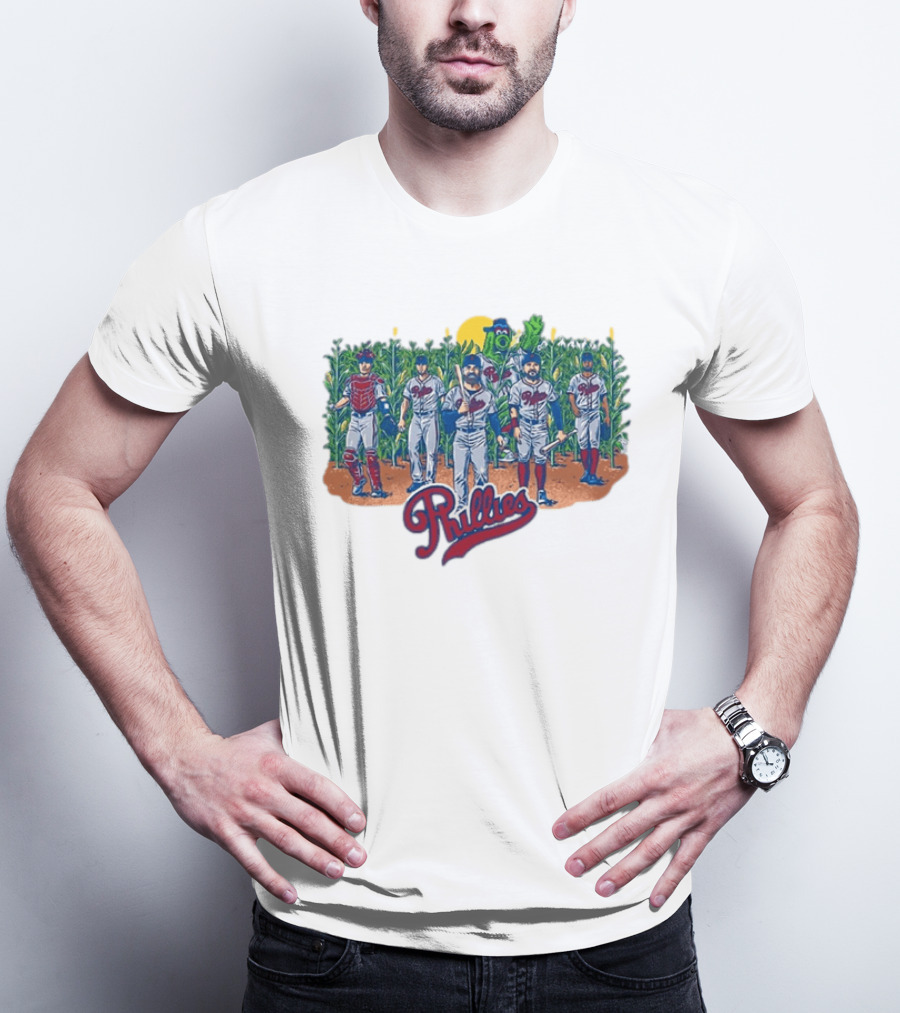 Phillies Field Of Dreams 2026 Players Cornfield Mascot Phillies T-Shirt