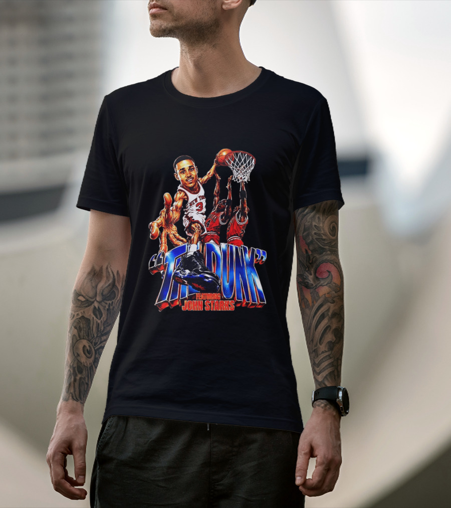 The Dunk Featuring John Starks Chicago Bulls NBA T-Shirt