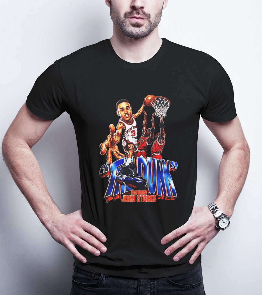 The Dunk Featuring John Starks Chicago Bulls NBA T-Shirt