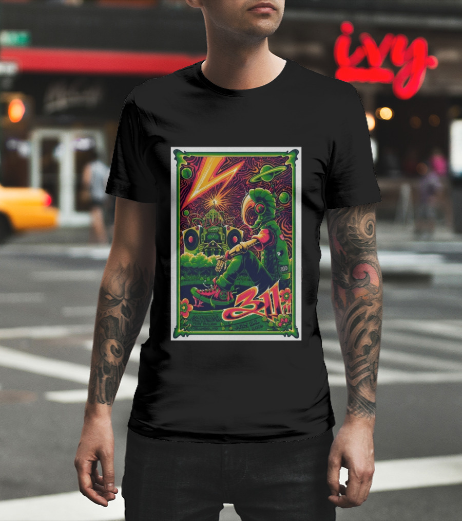 311 Merriweather Post Pavilion Columbia MD July 22 2026 Psychedelic Robot Alien T-Shirt