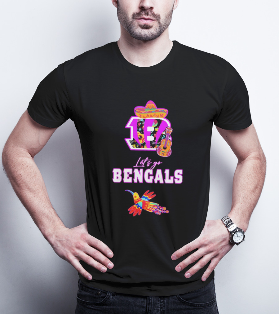 Let's Go Bengals Hispanic Heritage Fiesta Mexican Celebration T-Shirt